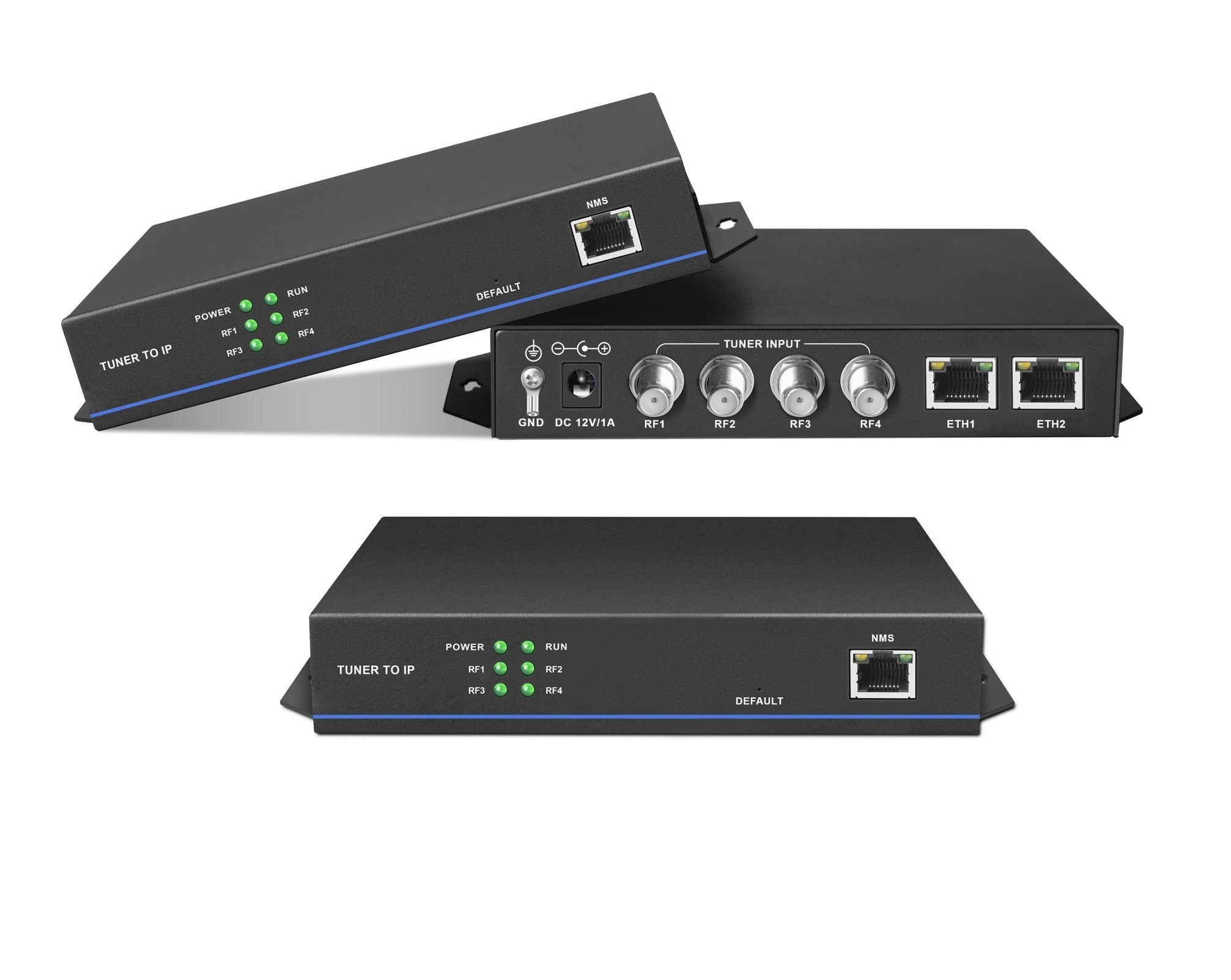 High quality IPTV IRD 4 Channels DVB-S/S2 Tuners Portable Professional ...