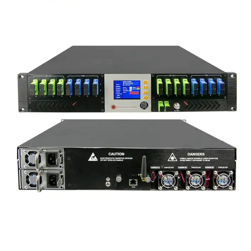 Optical Fiber Amplifier 8 16 32 Ports 1550nm Catv snmp WDM EDFA ...